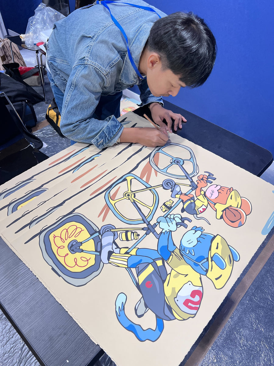 2CHOEY “Teamwork” Limited Edition Print – Vertical Gallery