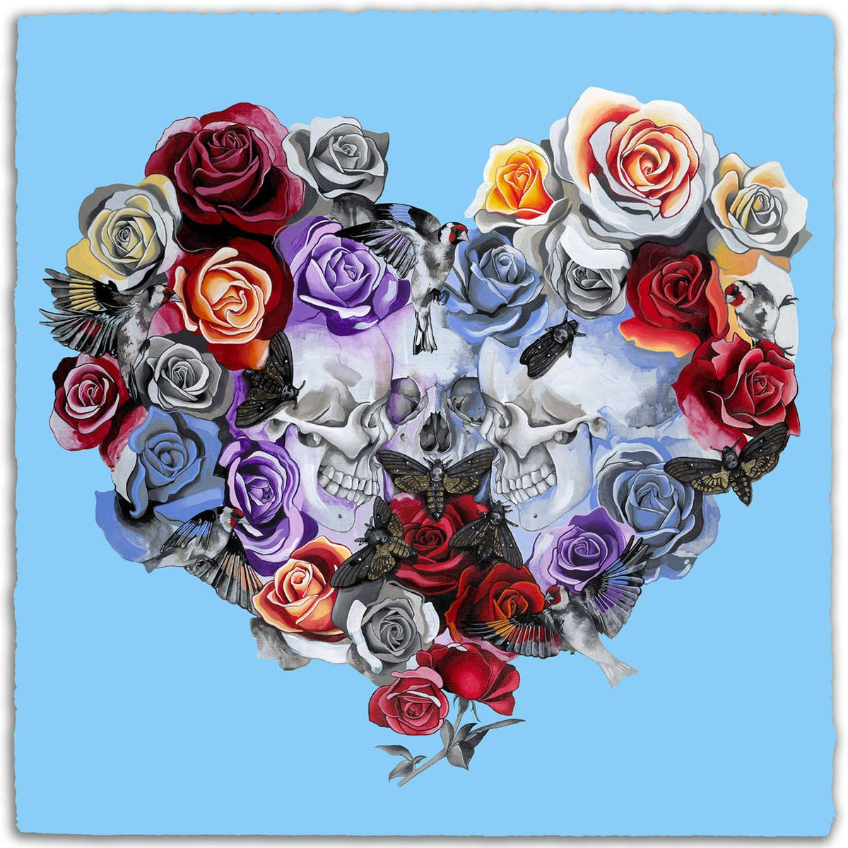 Gemma Compton "Matters of the Heart (Blue)" – Vertical Gallery