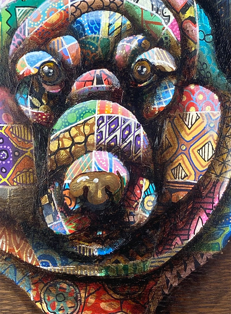 Louis Masai Michel "The wolf...He was the pack leader." – Vertical Gallery