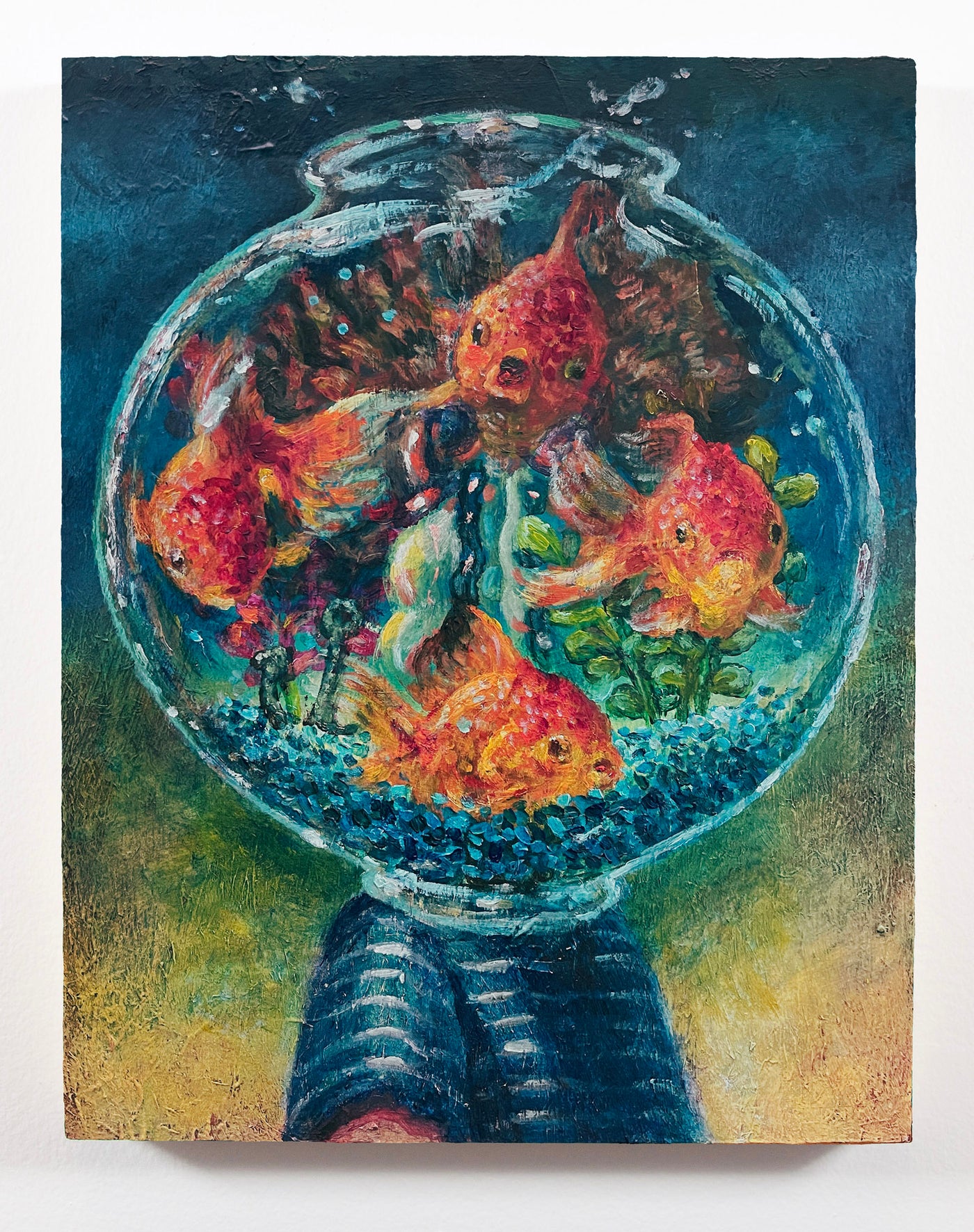 AJ Ainscough "I Know Dudes With Bigger Fish" – Vertical Gallery