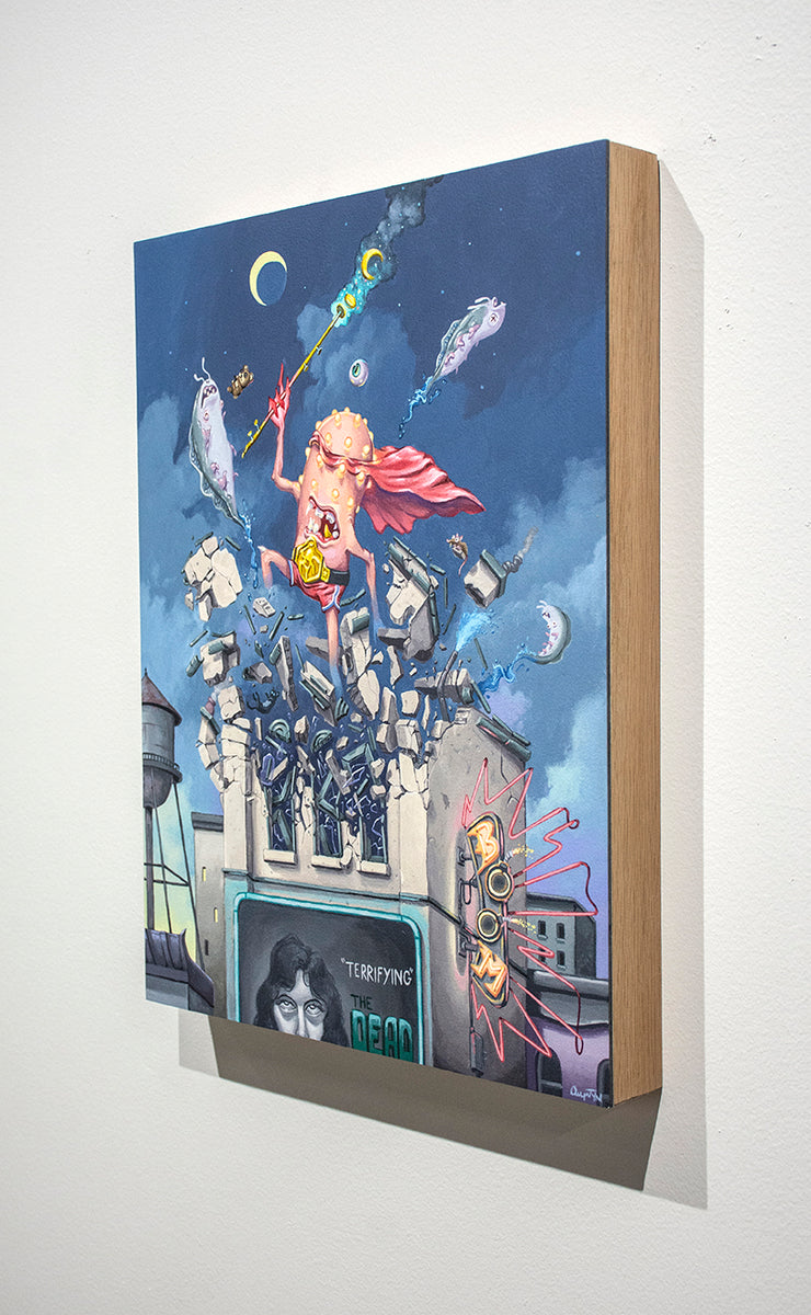 Adam Augustyn “Champion Thing vs Swamp Tail Slug Rats“ – Vertical Gallery