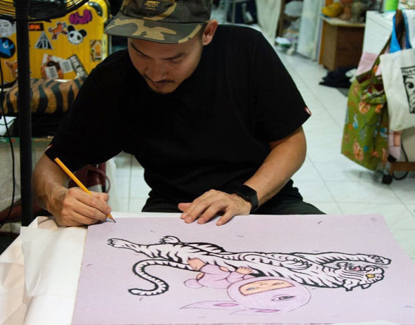 Alex Face "Destiny Rider No. 1 Screenprint" – Vertical Gallery