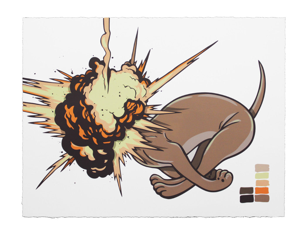 Steve Seeley "Untitled (Exploding Dog) Print" – Vertical Gallery