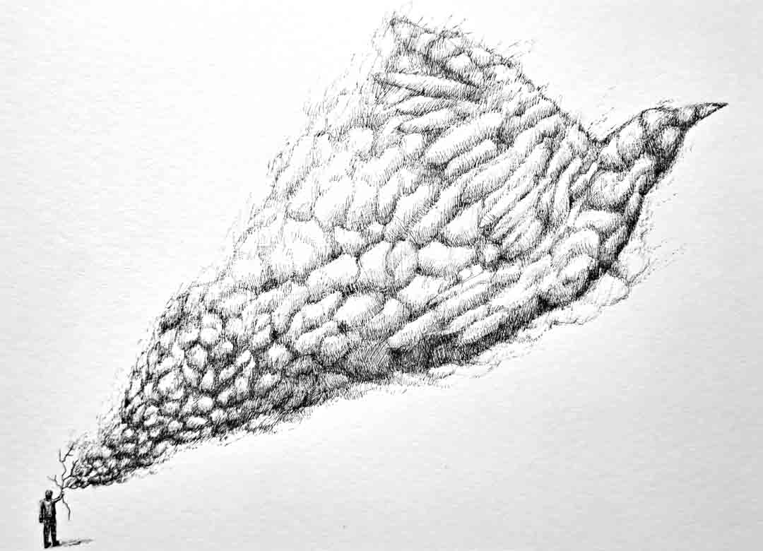 Joseph Renda Jr. "Through Smoke and Flame Study" – Vertical Gallery