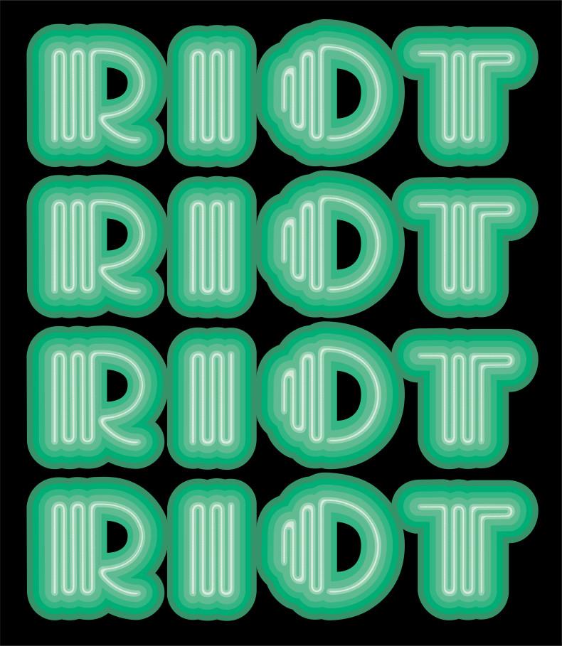 EINE "RIOT (Green)" Screen Print – Vertical Gallery